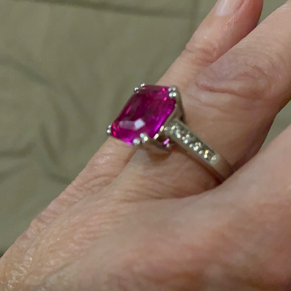 Jewelry | Hot Pink Ring Size 6 | Poshmark